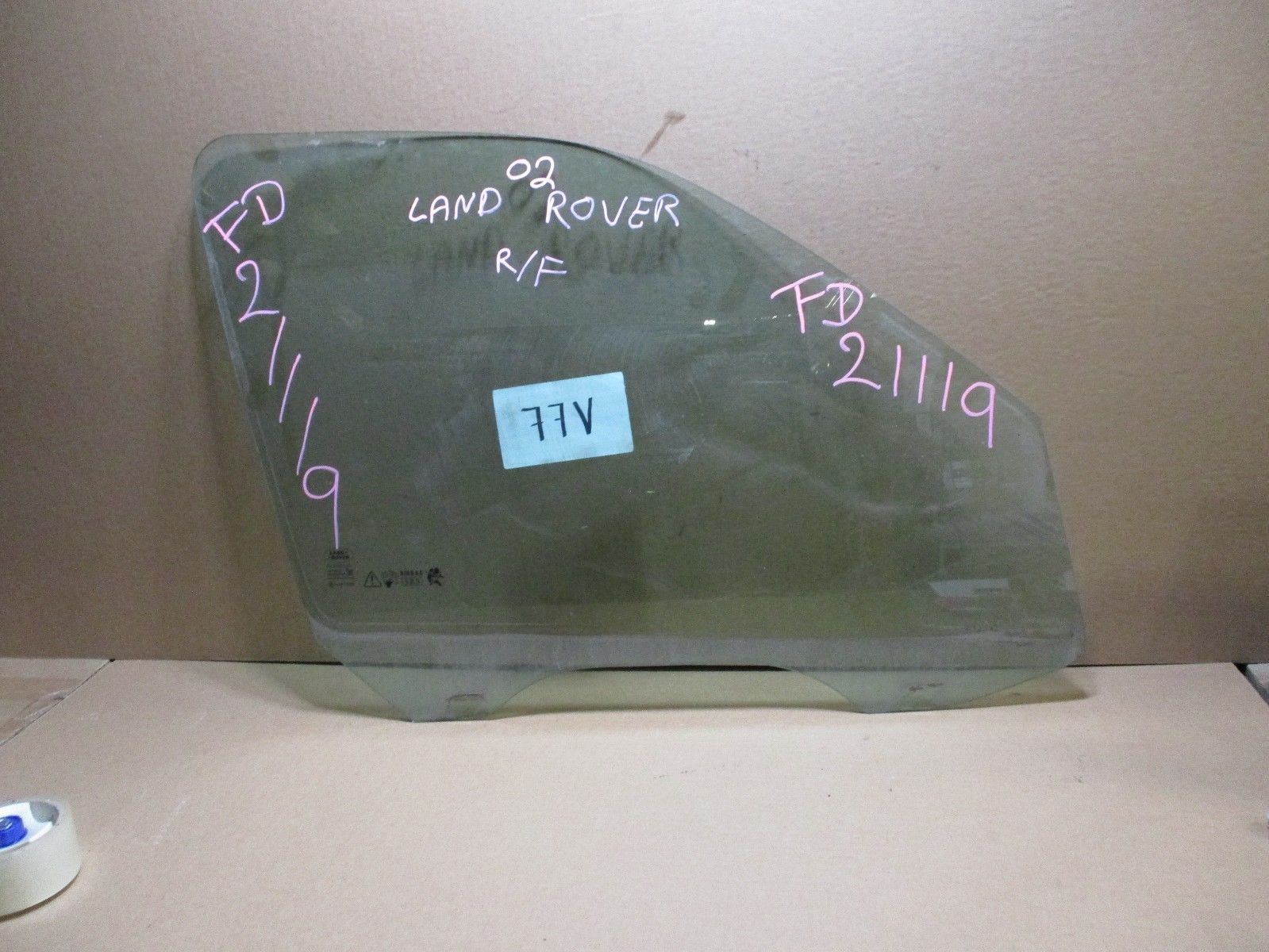 00 01 02 03 04 05 Land Rover Freelander Front Passenger Used Door Glass ...
