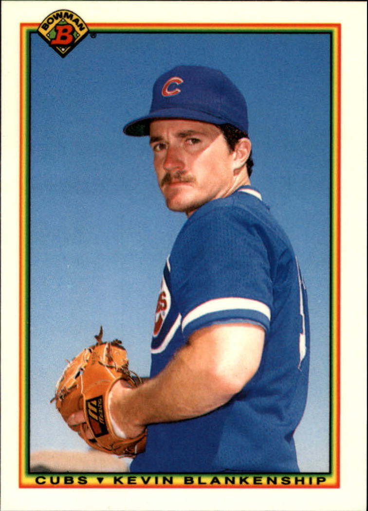 1990 Bowman Tiffany Chicago Cubs Baseball Card #24 Kevin Blankenship | eBay