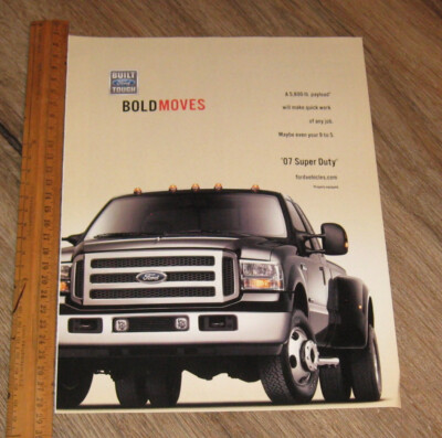 FORD Truck AD 2007 Super Duty original ONE magazine page advertisement ...