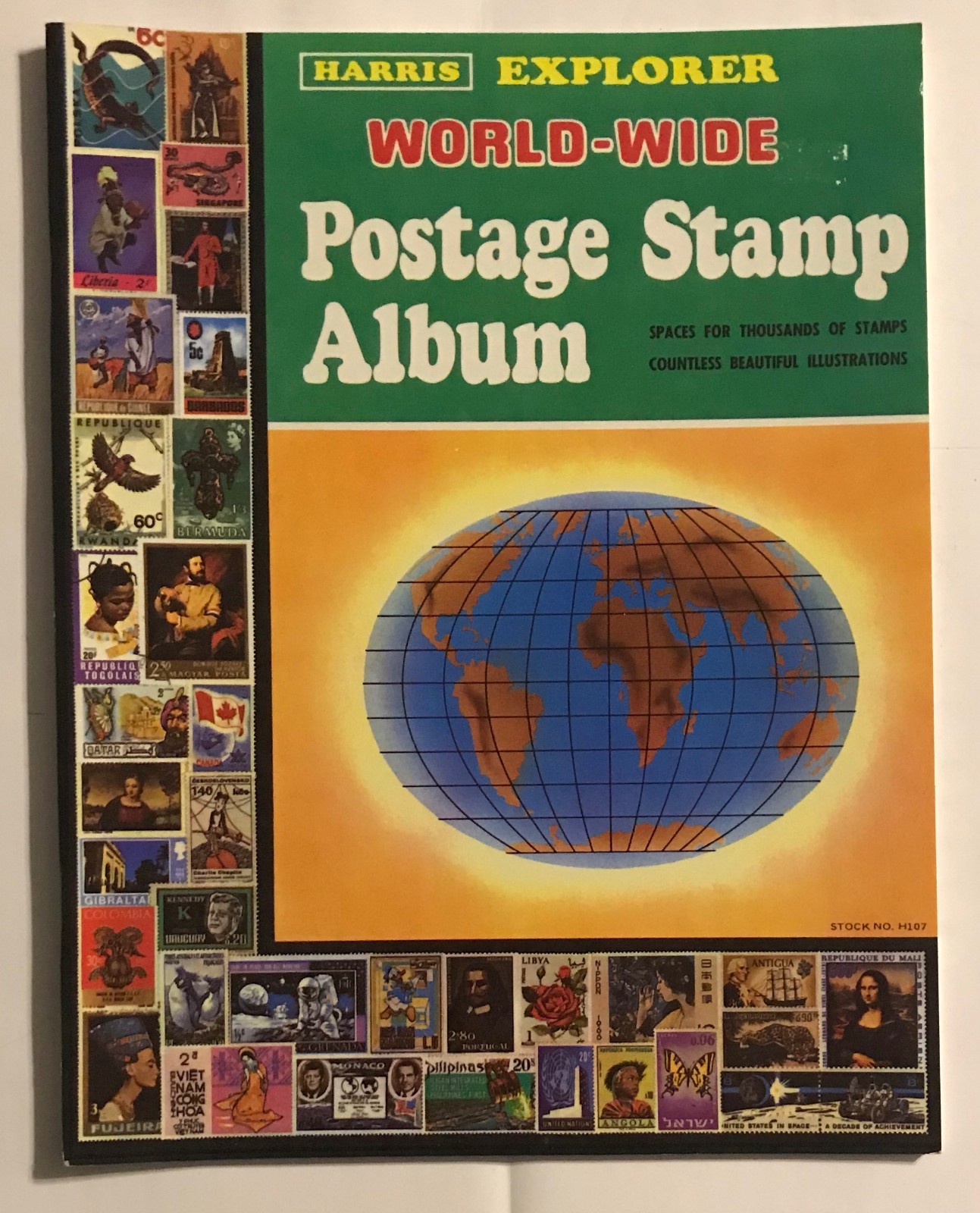 The Explorer Worldwide Postage Stamp Album [H.E. HARRIS] "NEW" OLD ...