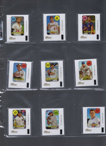 2018 Topps Heritage Baseball 1969 Decals 15 card Set (Walmart only) | eBay
