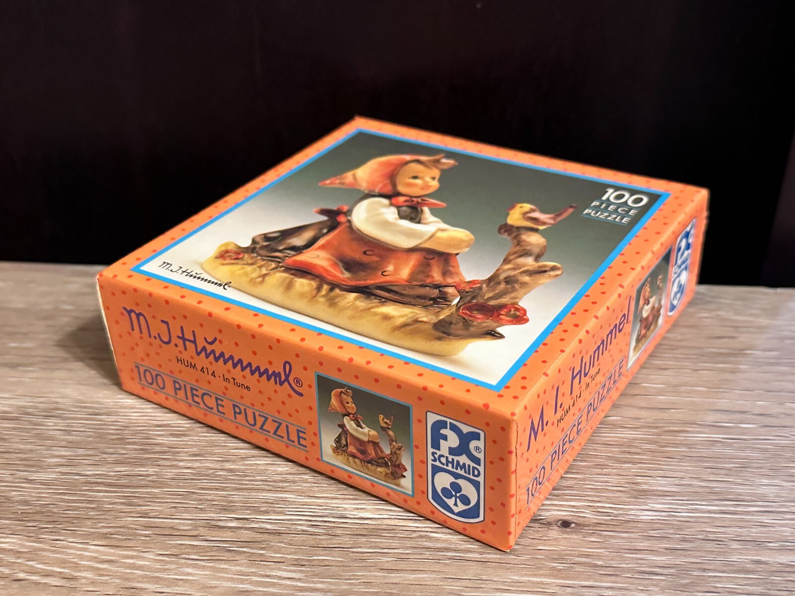 NEW Sealed NIP FX SCHMID MJ Hummel 100 Piece 7x7 USA Puzzles Girl Bird ...