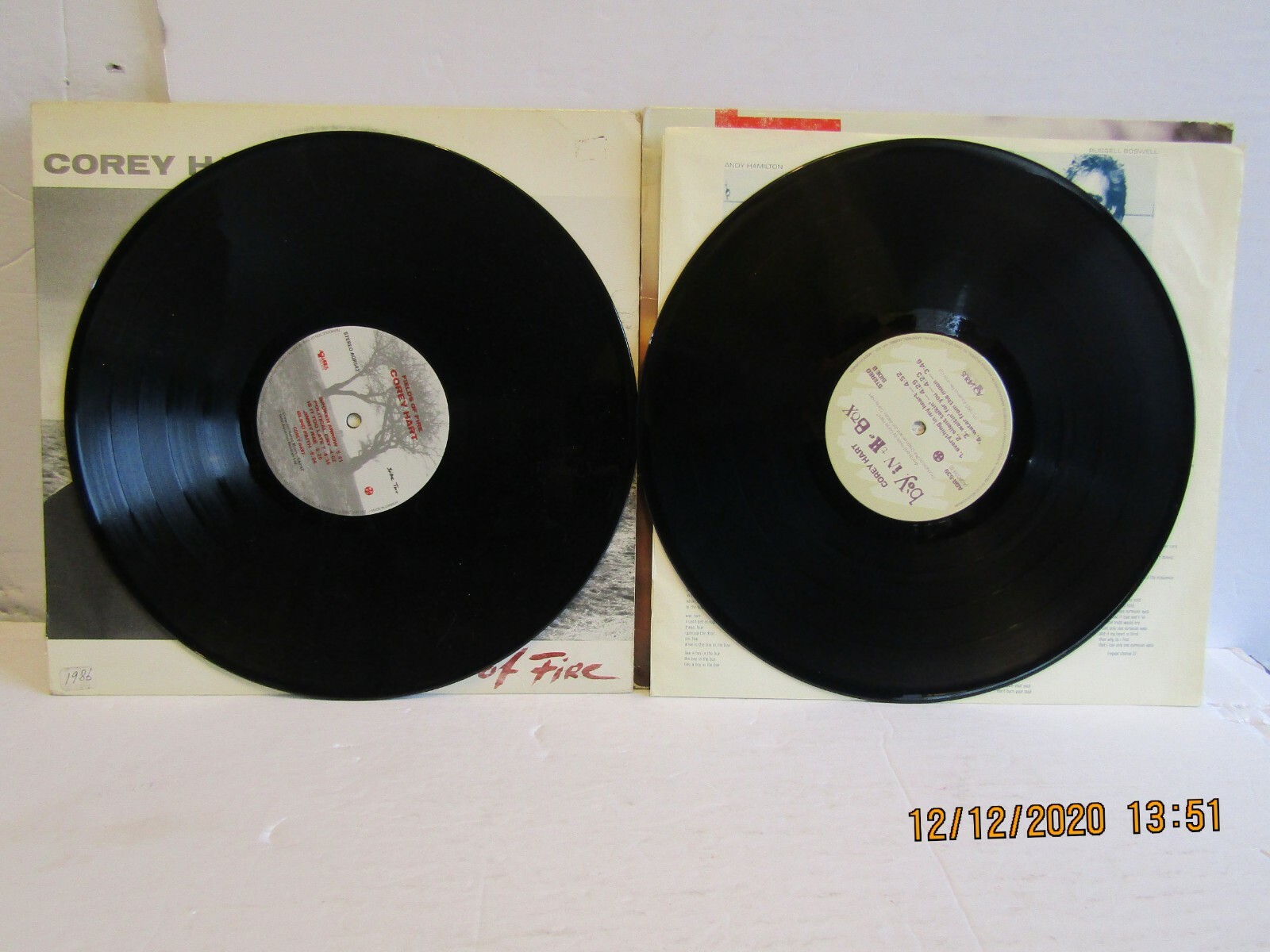 3-ALBUMS-COREY HART-FIELDS OF FIRE & BOY IN THE BOX-AQUARIUS & 12 ...