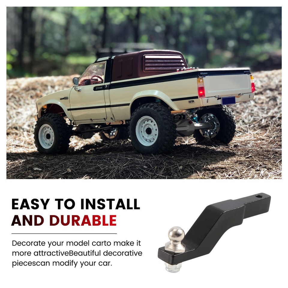 RC Car Metal Trailer Hook Drop Hitch Receiver for 1/10 RC Crawler TRX4 ...