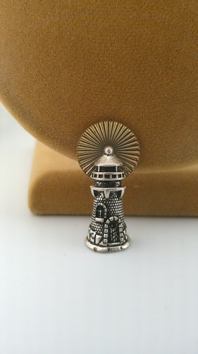 Vintage NA Lighthouse Tack Pin Silver & Gold Tone 1½” | eBay