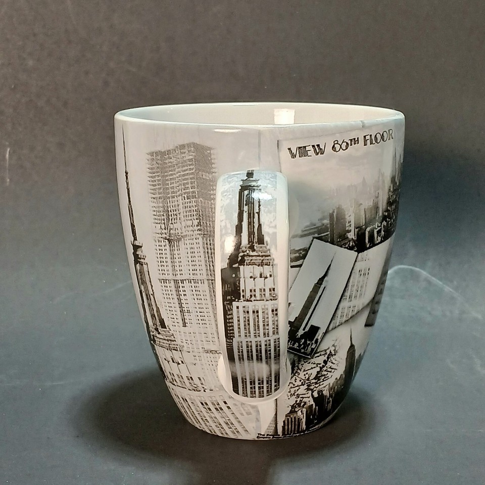 Historical N.Y Empire State Building Large Mug, Unique, Black/White, 4. ...