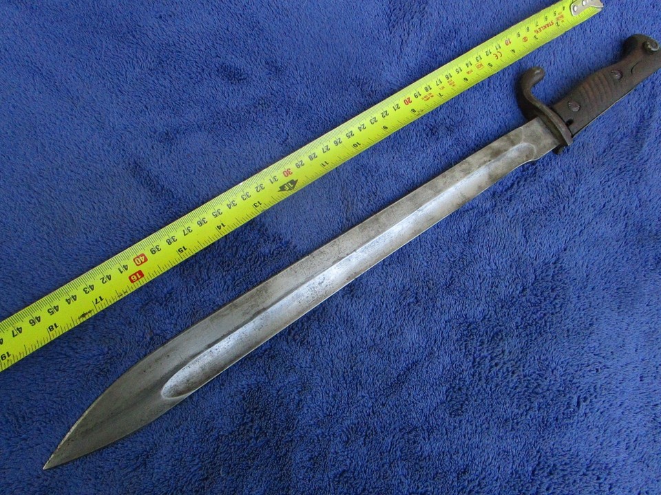 ORIGINAL M1898 GERMAN SAWBACK REMOVED R.STOCK BAYONET AND SCABBARD WITH ...