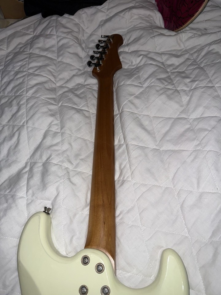 White Left Handed Jett Guitar | eBay UK
