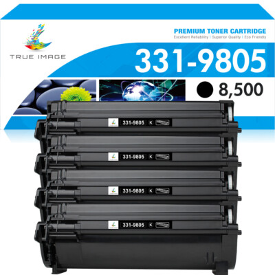 4PK Toner Cartridge Compatible For Dell 331-9805 B2360d B2360dn B3460dn ...