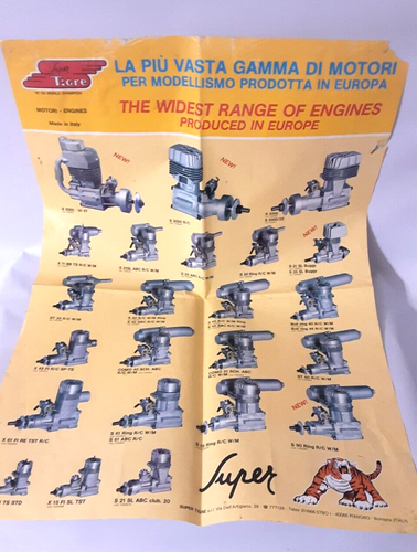 Super Tigre Engine Display Poster 81- 83 World Champion Engine Specs ...
