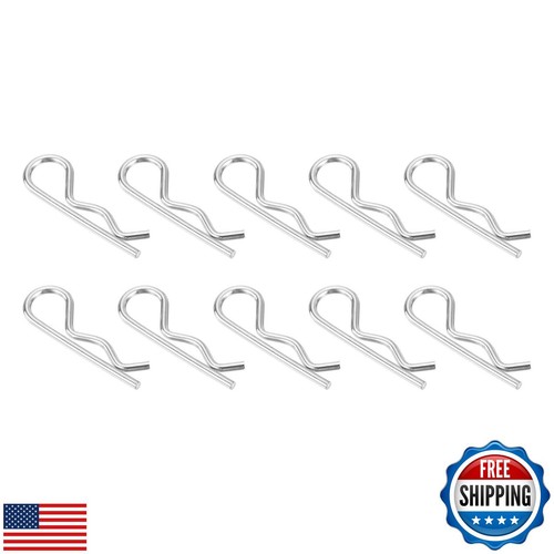 uxcell 10Pcs 2.5mmx45mm 304 Stainless Steel R Shaped Spring Cotter Pins ...