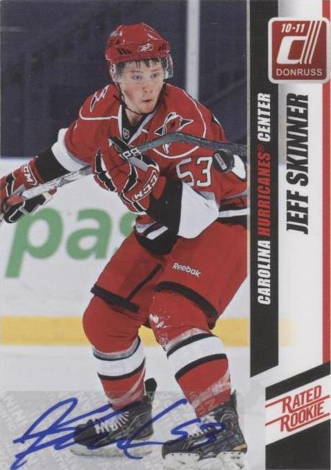 2010-11 Donruss - Rated Rookie Jeff Skinner #281 Autographs /100 (AU ...