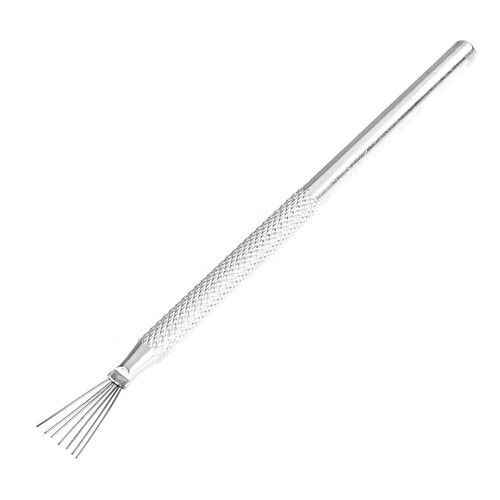 7 Pin Feather Wire Texture Pro Needle Pottery Clay Tools Sculpting Tool ...