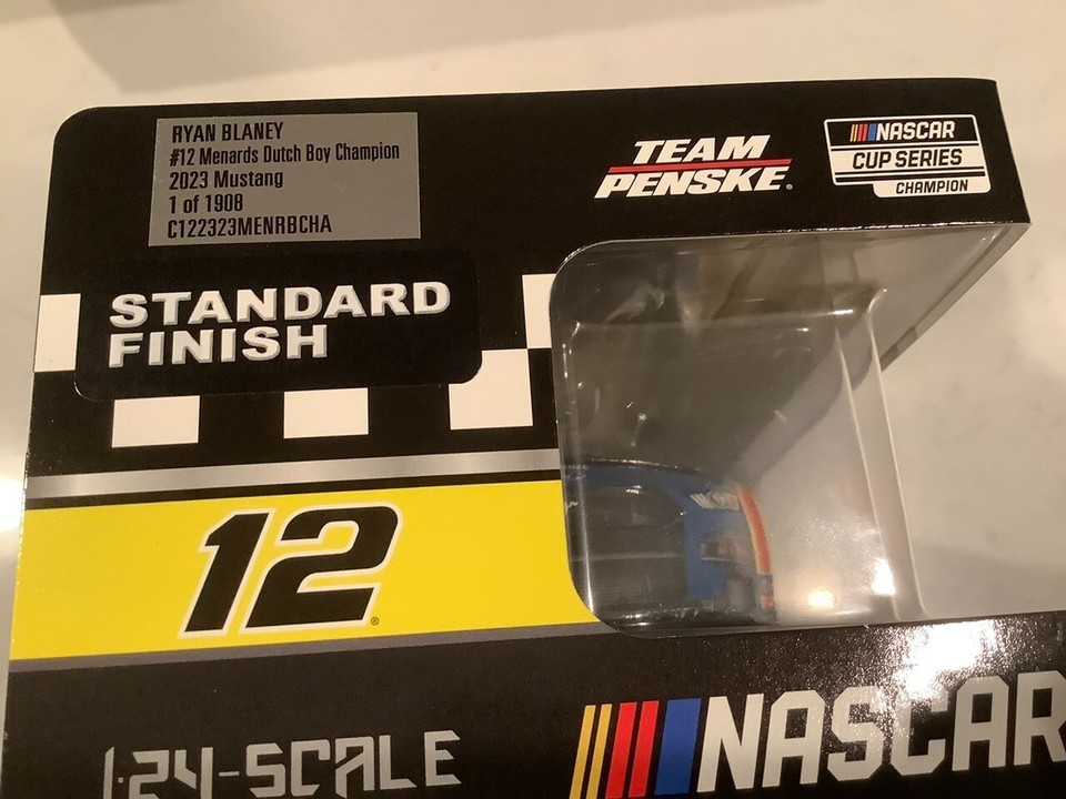 RYAN BLANEY AUTOGRAPHED 2023 MENARDS DUTCH BOY CHAMP DIECAST & REPLICA ...