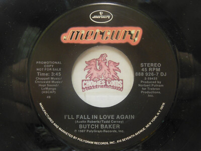 Promo! Butch Baker: I'll Fall In Love Again / Same, 45 RPM EX (10G) | eBay