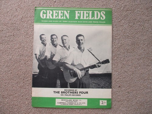 Green Fields. The Brothers Four. Rare UK Sheet Music. | eBay UK