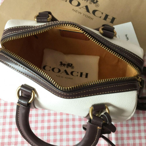 COACH Ruby Satchel 25 Color Block Handbag Shoulder Bag C8530 Outlet New ...