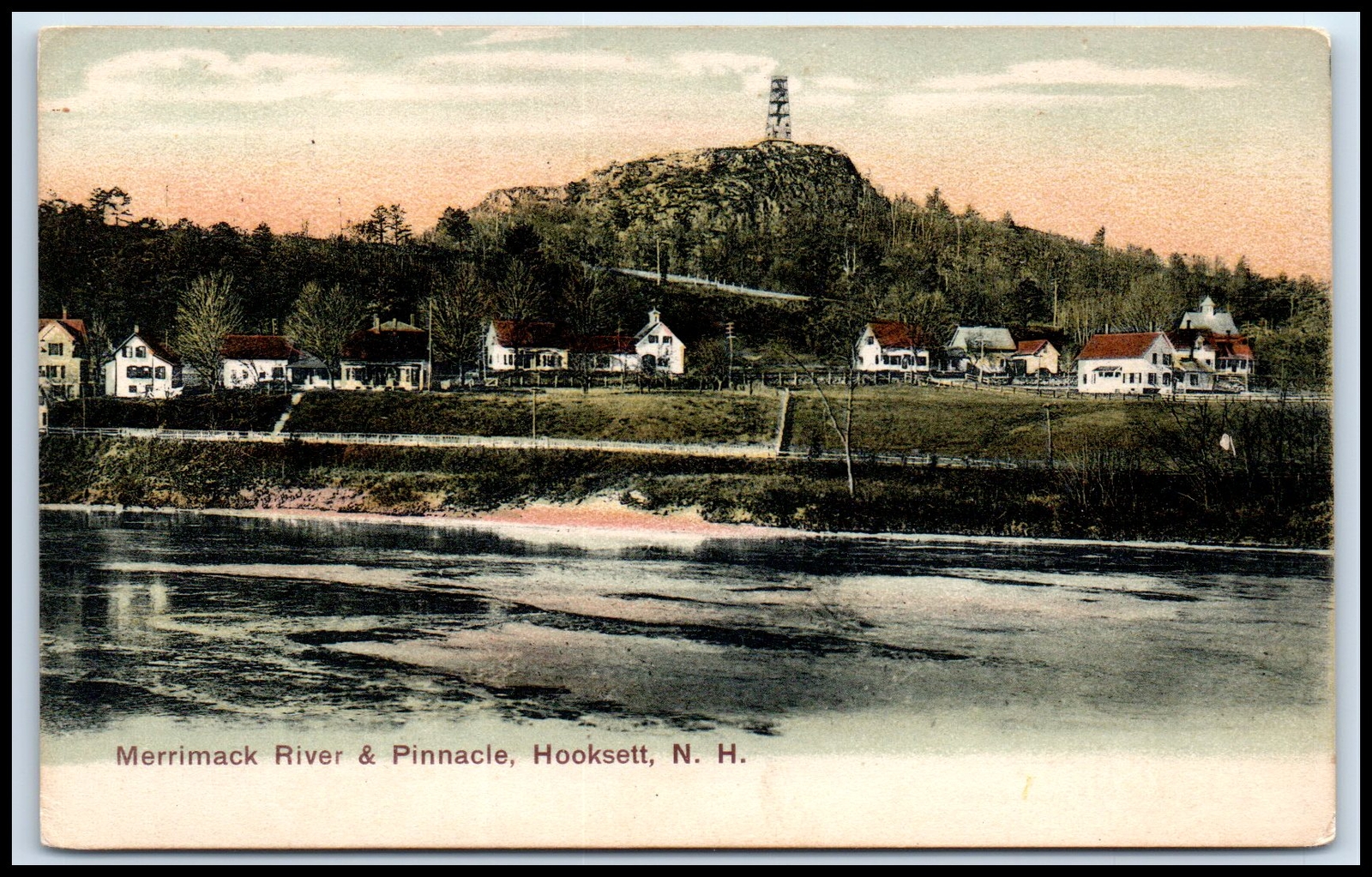 Postcard Merrimack River & Pinnacle, Hooksett, N. H. H79 | eBay