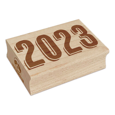 2023 Graduation Graduate Drop Shadow Rectangle Rubber Stamp Stamping ...