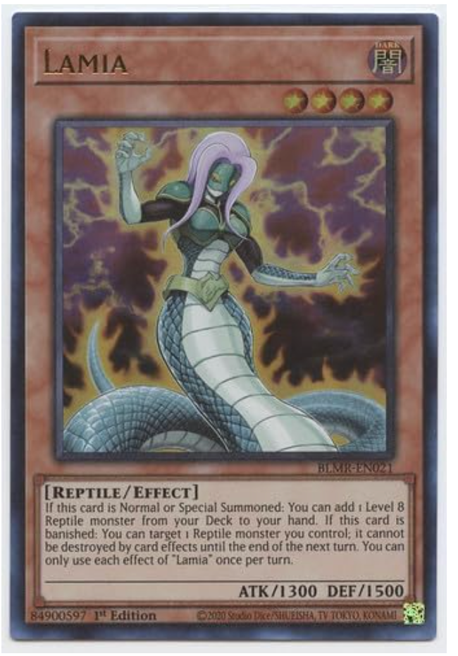 Yu-Gi-Oh! - Lamia - BLMR-EN021 - Ultra Rare - 1st Edition - NM/M - NEW ...