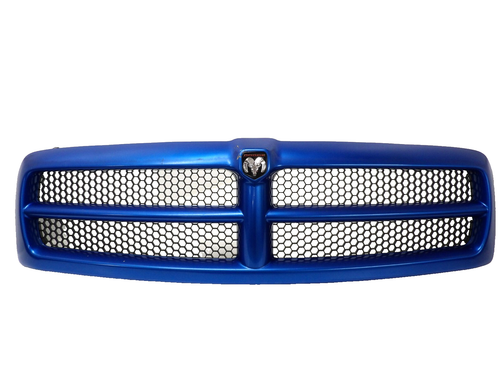 98-01 Dodge Ram SPORT Color Matched Front Grille Grill Cover Blue Pearl ...