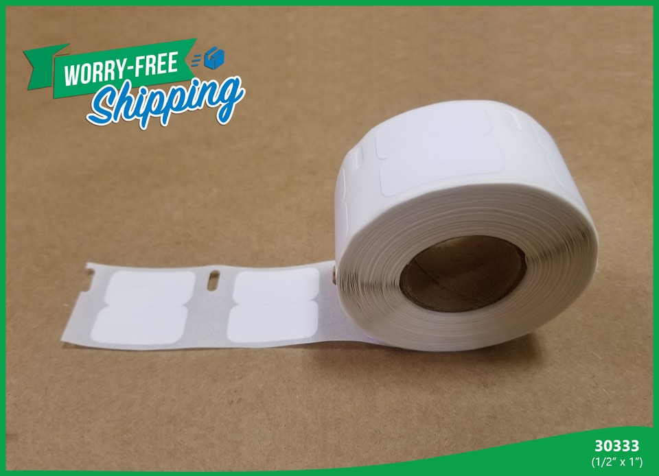 10 Rolls Dymo® LabelWriter Compatible 30333 Multi-Purpose 1000 Labels ...