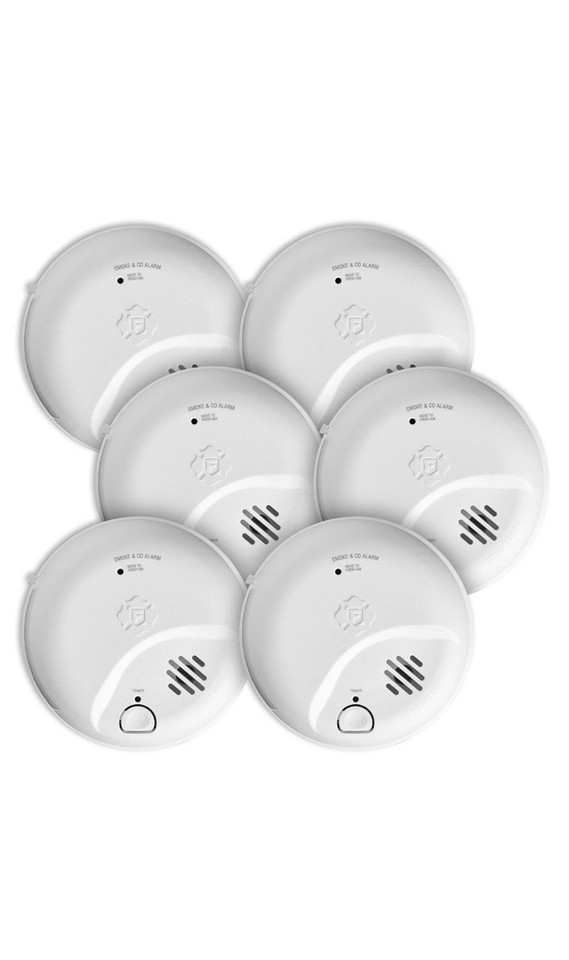 First Alert BRK SMICO100 Battery Smoke & Carbon Monoxide CO Detector 6 ...