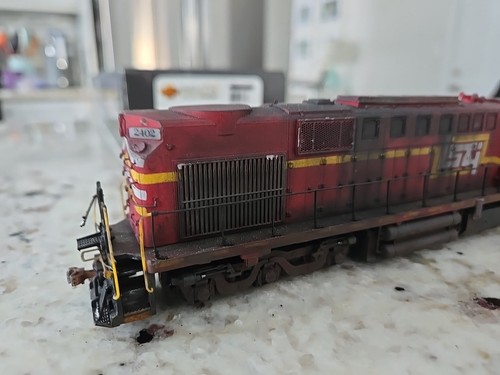 Custom Weathered Ho Scale BLI Alco LS&I rsd15 DCC AND SOUND Locomotive ...