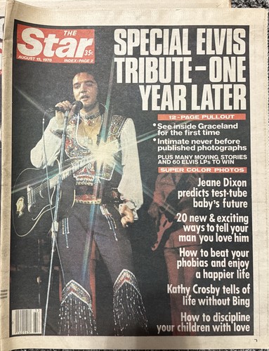 VTG The Star Tabloid Mag. Lot Of 11 1978-1980 Elvis And Many More VG to ...