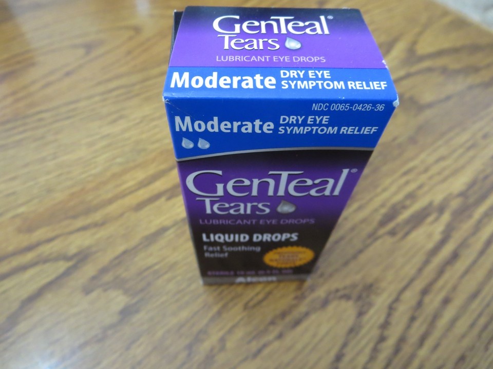 1 Genteal Tears Lubricant Eye Drops, Moderate 0.5 Fl Oz EXP 3/2026 ...