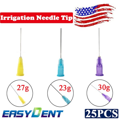 25pcs Endo EZE Tips Endo-Closed Side Hole Irrigation Rinse Needle Tips ...
