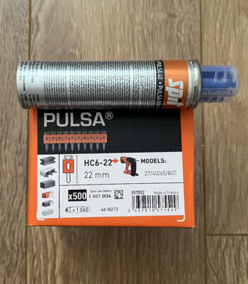 SPIT PULSA NAILS 22mm 1xBox 500xNails WITH GAS 2024 | eBay