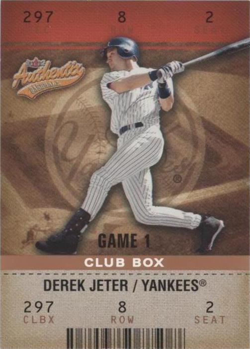 2003 Fleer Authentix - Derek Jeter #1 Club Box /100 for sale online | eBay
