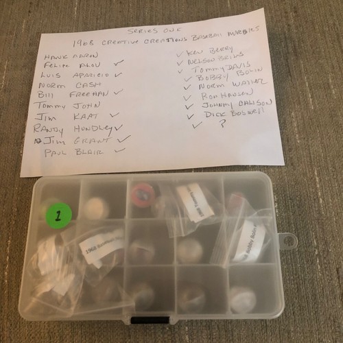 1968 Creative Creations Baseball Marbles 74/120 Including Series 4 ...