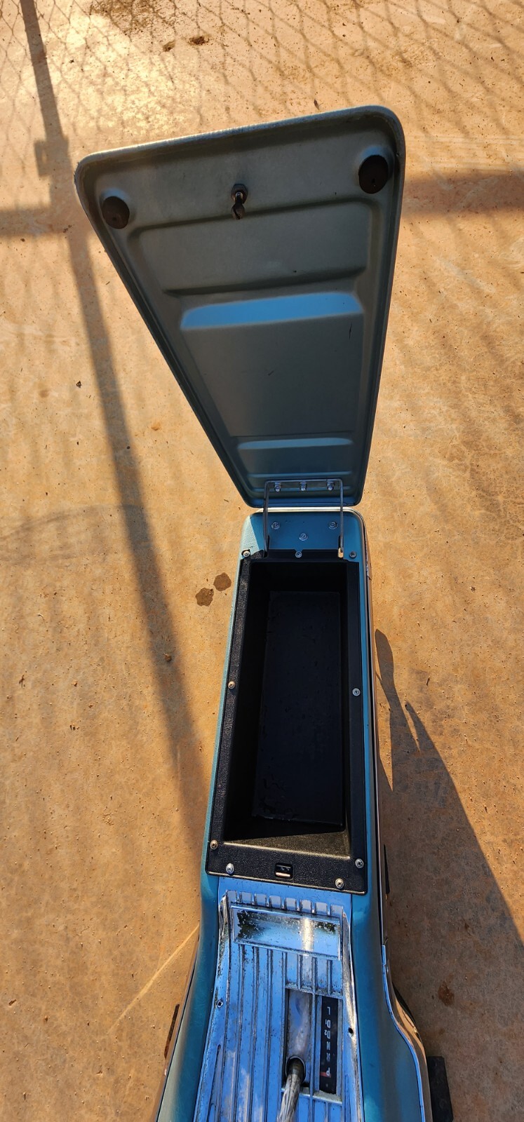 1962 1963 1964 Ford Galaxie 500 XL Blue Center Console with shifter and ...