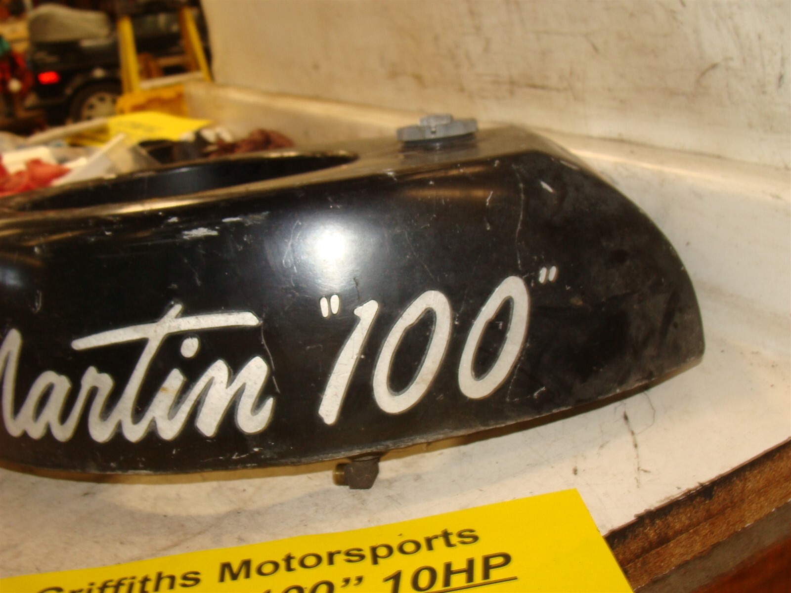 1953 MARTIN 100 10hp DB TS outboard motor gas fuel tank | eBay