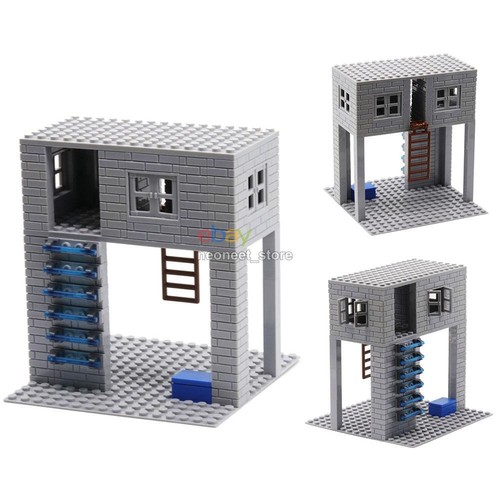 MOC Military WWII Army Fortress Baseplate Building Blocks Bricks ...