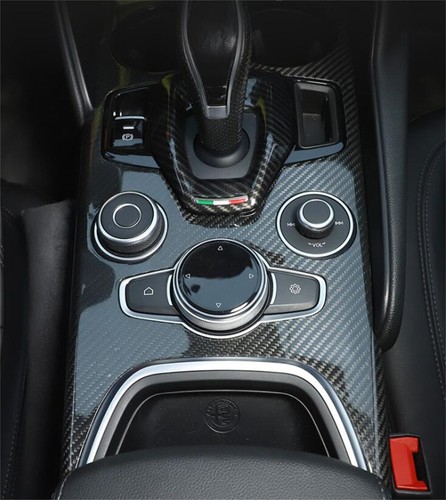For Alfa Romeo Giulia 2020-2022 Real Carbon Fiber Interior Gear Shift ...
