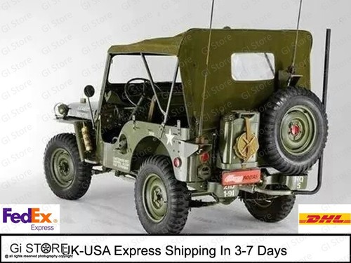 SUMMER SOFT TOP CANVAS FOR WILLYS JEEP M38/M38A1 G-740 Fits Cross Bow ...