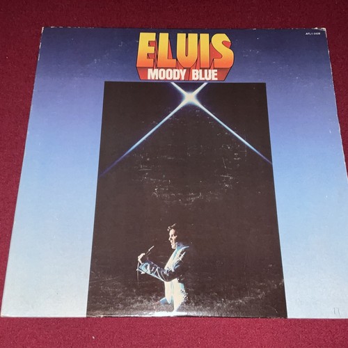 Elvis Presley Moody Blue 1977 LP Translucent Colored RCA AFL1-2428 Ultrasonic | eBay