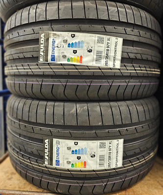 2X NEW TYRES FULDA BY GOODYEAR 265/35/18 265 35 ZR18 97Y XL UHP 2653518 ...