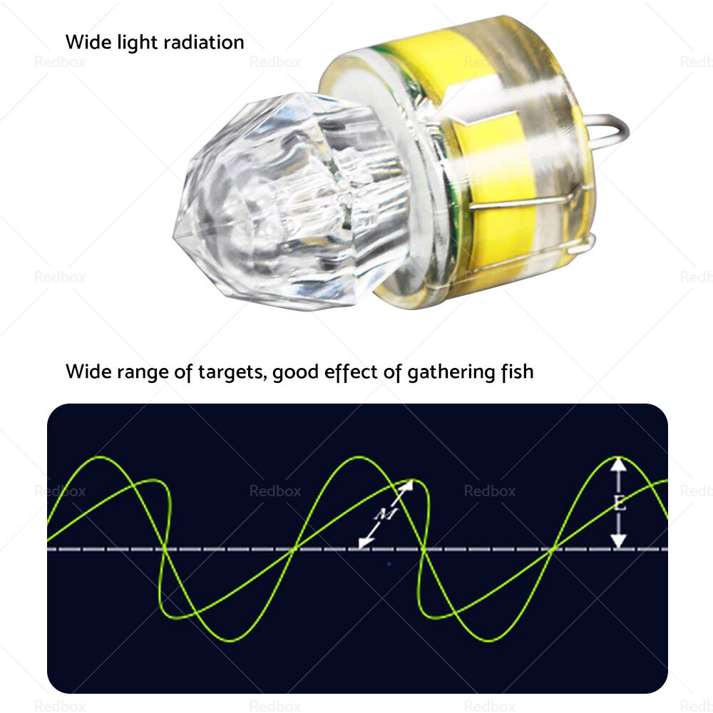 LED Flash Fishing Light Deep Drop Underwater Squid Strobe Bait Lure ...