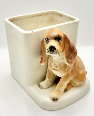 vintage 1950s Lefton cocker spaniel planter | eBay