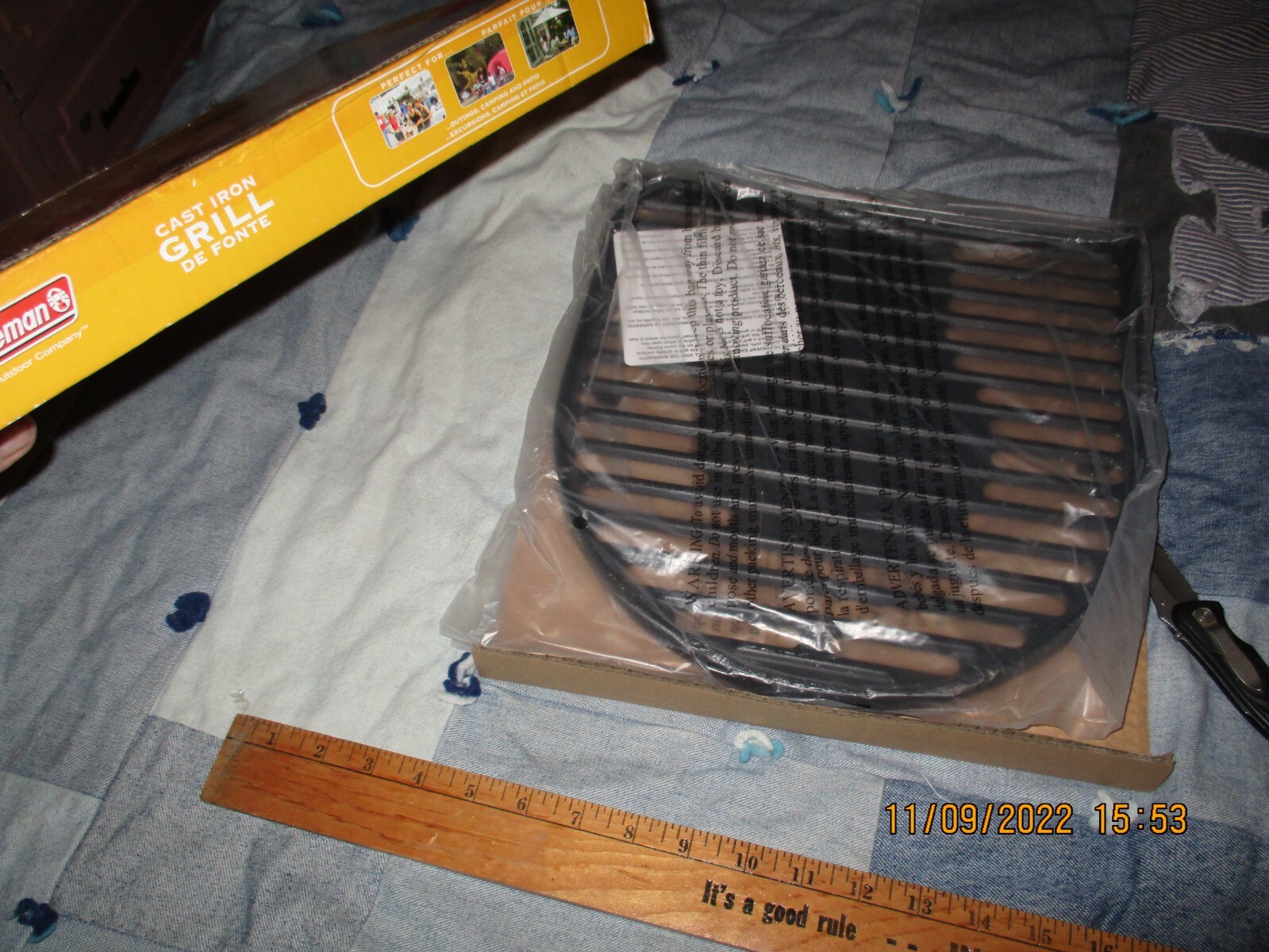 Coleman Cast Iron Grill Grate Swaptop Model #9949 R9949315C for sale ...