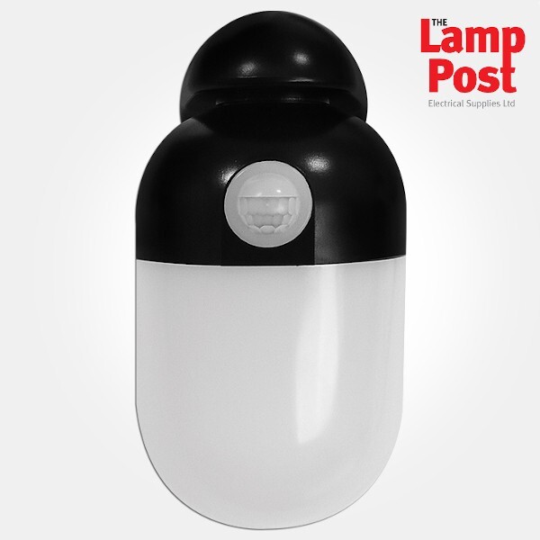 Eterna WELLBKPIR LED Wellglass Corner Mounted Light Fitting & PIR ...