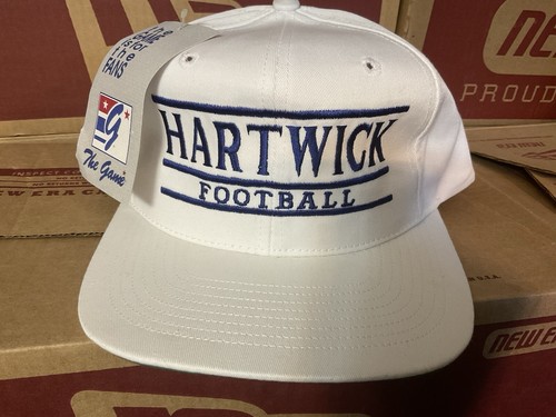 HARTWICK COLLEGE FOOTBALL HAT HAWKS ‘ The Game’ SPLIT BAR 3 Line Cap ...