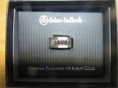 Dolan Bullock Saxony Titanium,Tungsten & 18kt Gold Ring | eBay