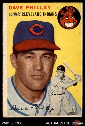 1954 Topps #159 Dave Philley Indians 2 - GOOD | eBay