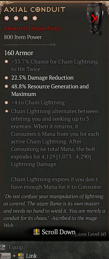 Diablo 4 S10 Season 10 Axial conduit 4GA Special affix high roll | eBay