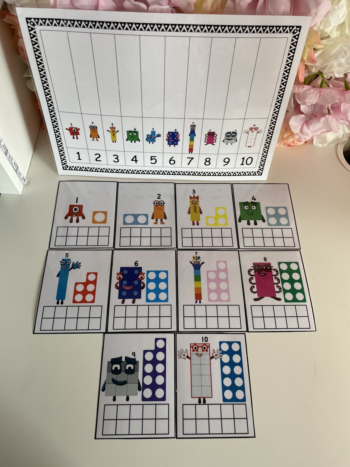 New CBeebies NumberBlocks Laminated A4 | Grelly USA